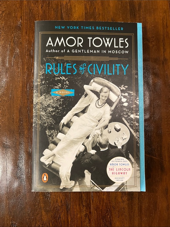 Original Penguin | Other | Rules Of Civility A Novel By Amir Towles ...